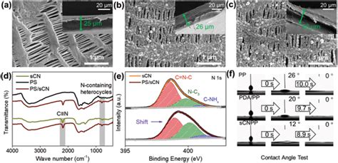 Sem Images And Cross Section Sem Images Inset Of A Pp Separator B