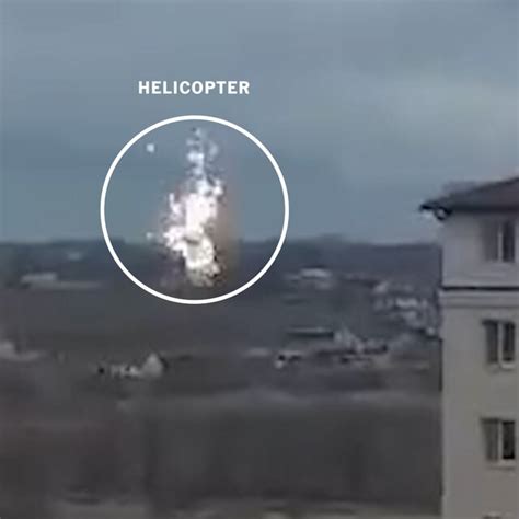 See Video Of Russian Helicopters Attacking An Airport Near Kyiv The
