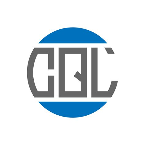 Diseño De Logotipo De Letra Cql Sobre Fondo Blanco Concepto De