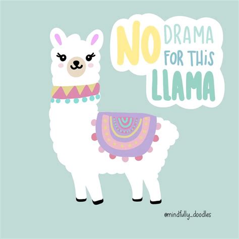 No Drama For This Llama Digital Art