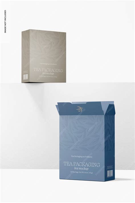 Premium Psd Tea Packaging Boxes Mockup