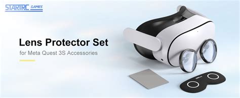 Lens Protector Set Compatible With Meta Quest 3s Accessories Soft Lens