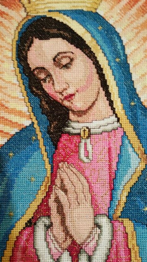 Virgen De Guadalupe Bordada Por Mi Punto De Cruz Patrones Relojes