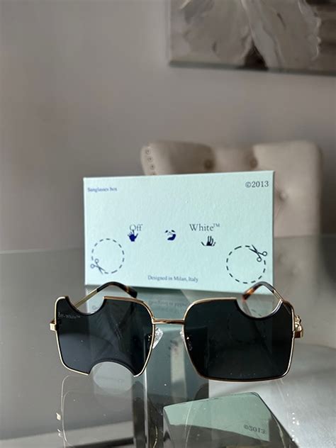 Off White Rectangle Sunglasses For Women Mercari