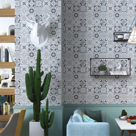 Modern Kitchen Backsplash Wallpaper Printed Peel And Stick Backsplash