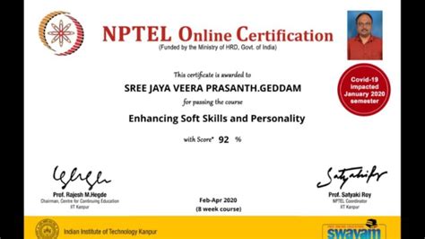 Prasanth Geddam On Linkedin Happy To Get Certified From Iit Kanpur