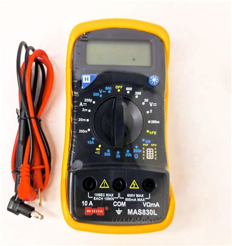 Mas830l Digital Handheld Multimeter 600 Vacdc