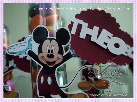Sonho Meu Festas Personalizadas Mickey Para Theo