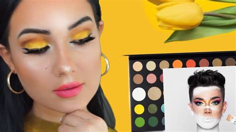 Spring And Summer Makeup Look Yellow Eyeshadow Tutorial Using The James