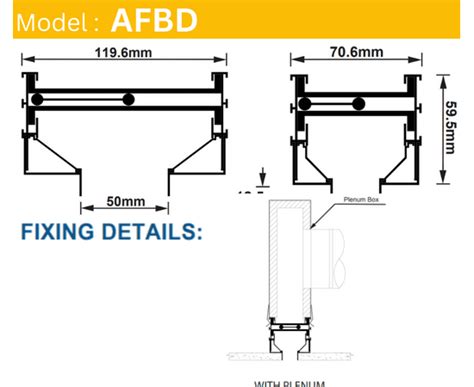Air Master Flow Bar Diffuser Aluminum Construction With Enhanced
