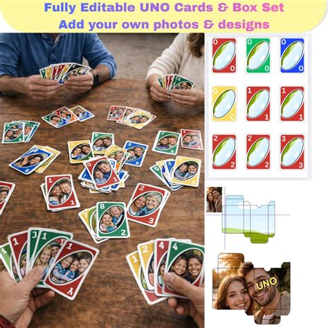 Custom Uno Cards Personalized Etsy