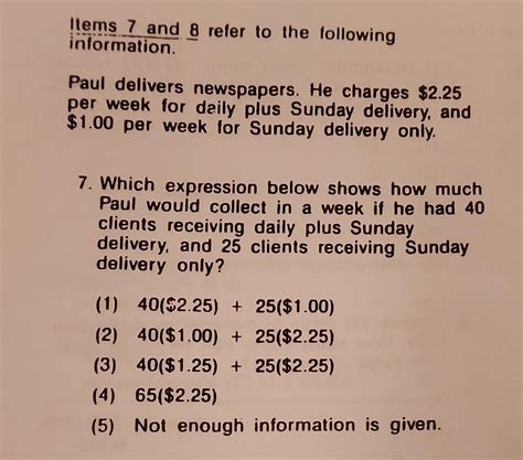 Solved Lems 7 And 8 Refer To The Lollowing Information Paul