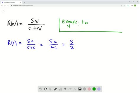 Solvedfor The Monod Growth Function Rns N Cn What Is The