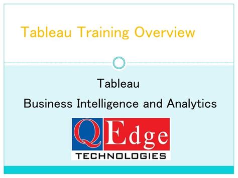 Tableau Data Connections Pptx Databases Computer Software And Applications