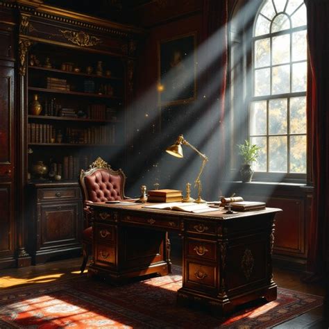 Free Victorian Study Light Image Victorian Mahogany Sunbeams
