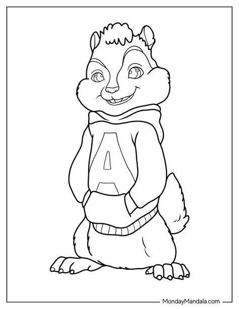 Alvin And The Chipmuncks Coloring Pages