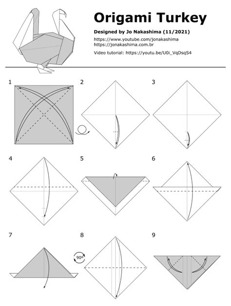 Origami Turkey Jo Nakashima
