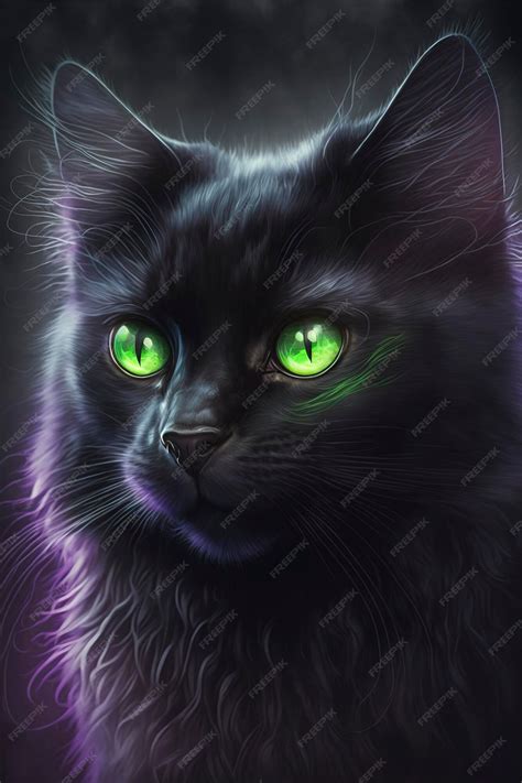 Gato Negro Ilustración De Un Gatito Adorable Con Un Pelaje Agradable Y