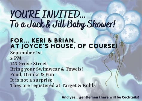 Editable Jack And Jill Shower Invitation Template Instant Download Etsy