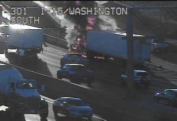 Semi Truck Fire Causes Major Delays On Las Vegas Interstate