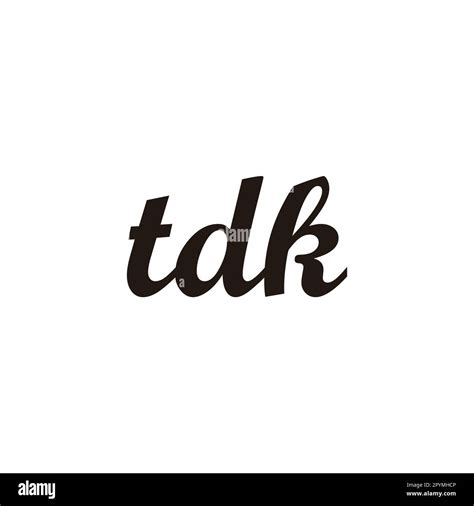 Letter Tdk Connect Geometric Symbol Simple Logo Vector Stock Vector Image And Art Alamy