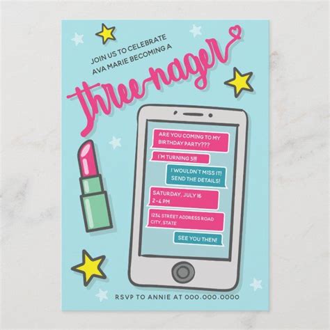 Threenager Themed Cake Artofit