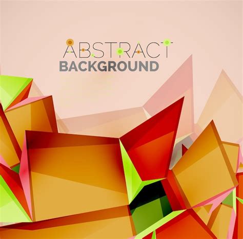 Premium Vector Geometric Shapes With Sample Text Abstract Template