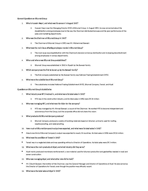 General Questions On Bitumat Group Who Is Hussain Naqvi And What Was