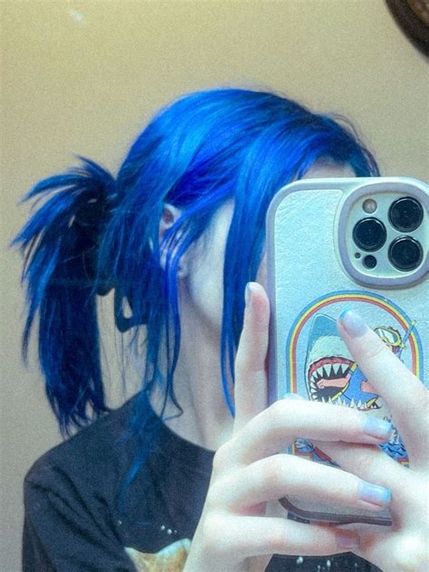 Blue Hair Dyed Hair Blue Bright Hair Colors Blue Hair