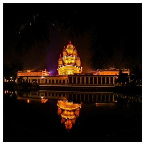 Dakshineswar Kali Temple At Night