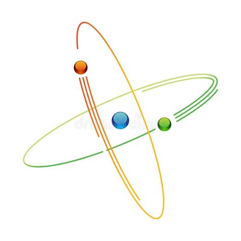Atom Symbols Of Nuclear Energy Icon Scientific Research And Molecular