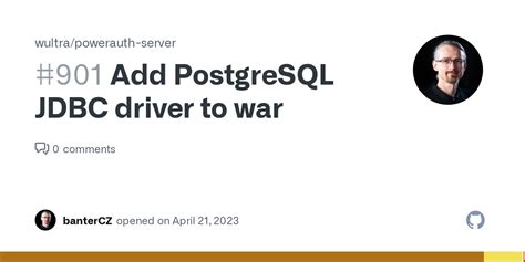 Add Postgresql Jdbc Driver To War · Issue 901 · Wultrapowerauth