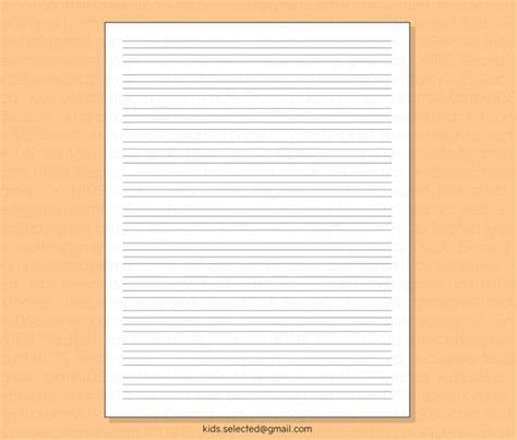 Printable Line Ruled Paper For 1st Grade