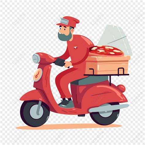 음식 배달 벡터클립 아트만화상표 Png 일러스트 무료 다운로드 Lovepik