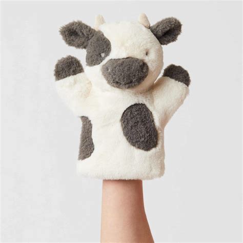 Bertie Cow Hand Puppet By Kohl And Soda
