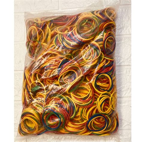 Multi Color Rubber Band Goma Lastiko Assorted Color 1 Kilo Shopee Philippines