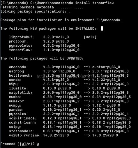 windows下anaconda安装第三方包的方法小结 tensorflow、gensim为例 python 脚本之家