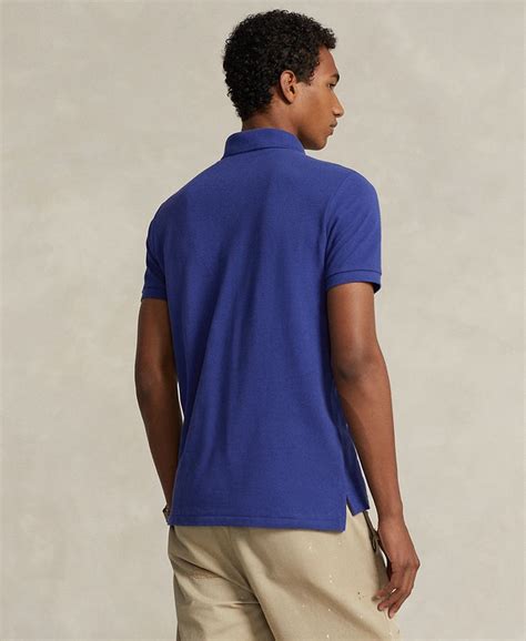Polo Ralph Lauren Mens Cotton Custom Slim Fit Mesh Polo Shirt Macys