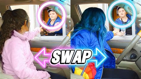 Twin Swap Drive Thru Challenge Youtube