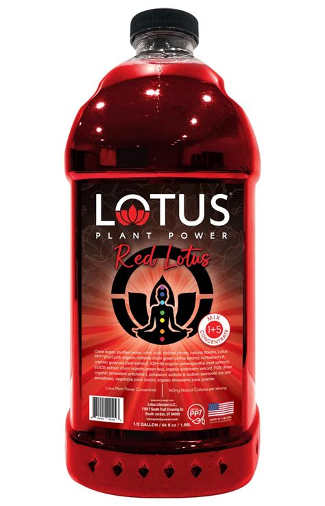 Lotus Energy Drink Concentrate 64 Fl Oz Red Packaging May Vary