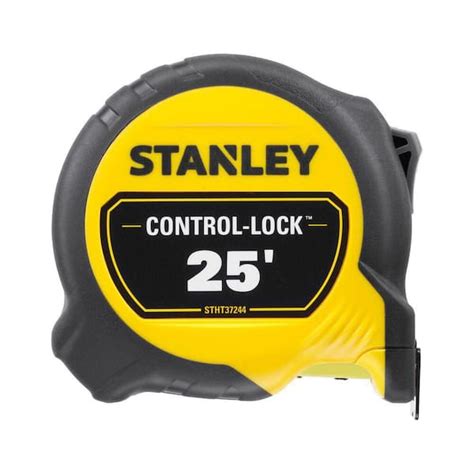 Stanley 25 Ft Control Lock Tape Measure Stht37244 The Home Depot