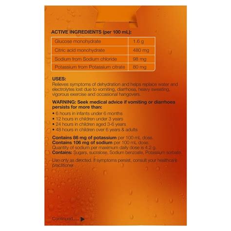 Buy Hydralyte Electrolyte Orange Solution 4 Pack 4x250ml Mydeal