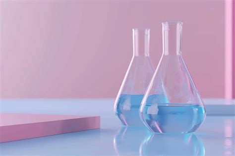 Chemistry Laboratory On Grey Background 1 Chemis Premium Ai Generated
