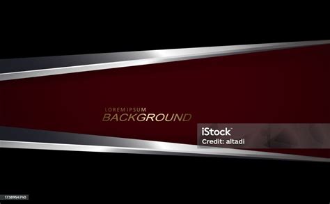 빨간색 어두운 디자인 반짝이는 금속 테두리가 있는 수평 프레임 0명에 대한 스톡 벡터 아트 및 기타 이미지 0명 1위 가리기 Istock