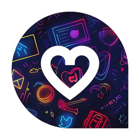 Premium Photo Image Icons Comment Heart Shapes Dark Theme