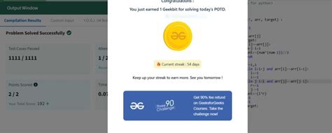 Nandini Agrawal On Linkedin Dsa Problemsolving Womenintech Gfg160 Geekstreak2025 Two