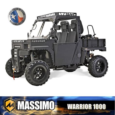 Massimo Black 4x4 Gas Utv With 5 Seat Capacity At