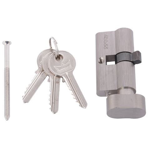 Stainelss Steel Knob Cylinder One Side Door Lock Set Stainless Steel