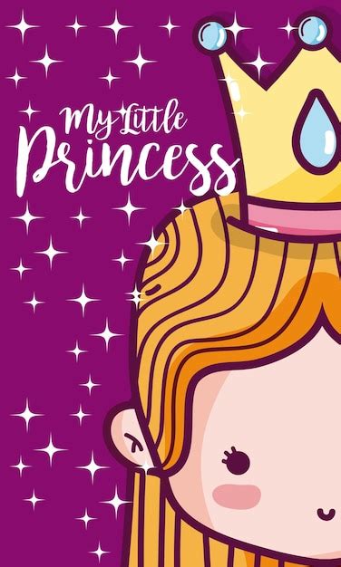 Premium Vector My Little Princess Cute Card