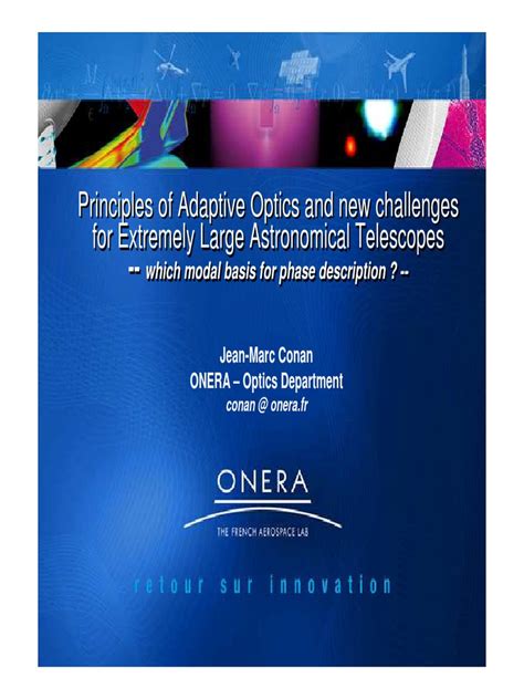 principles of adaptive optics and new challenges for extremely large